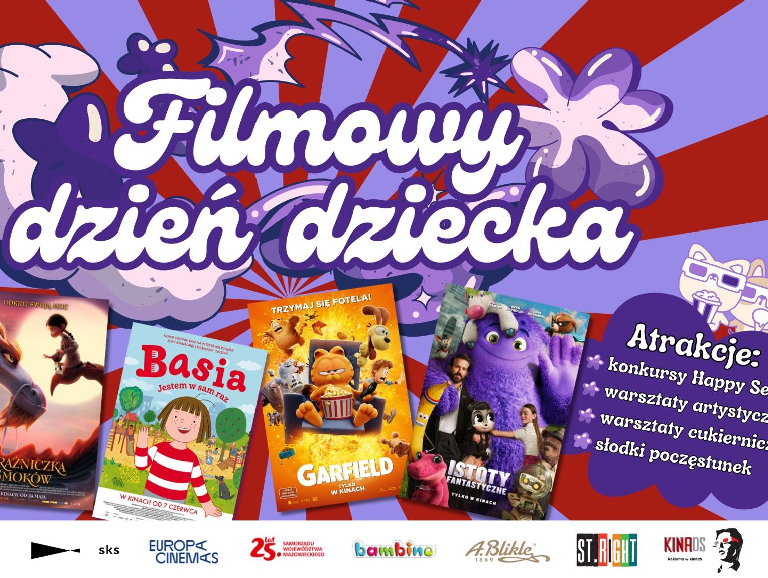 Filmowy Dzień Dziecka w kinie Wisła!