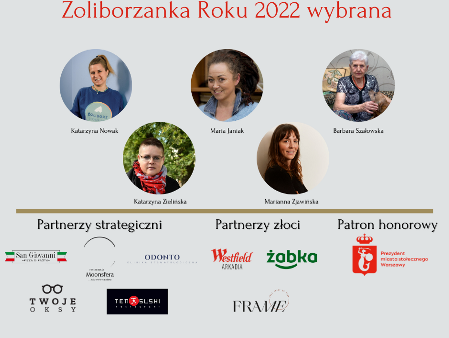 Żoliborzanka Roku 2022 wybrana!